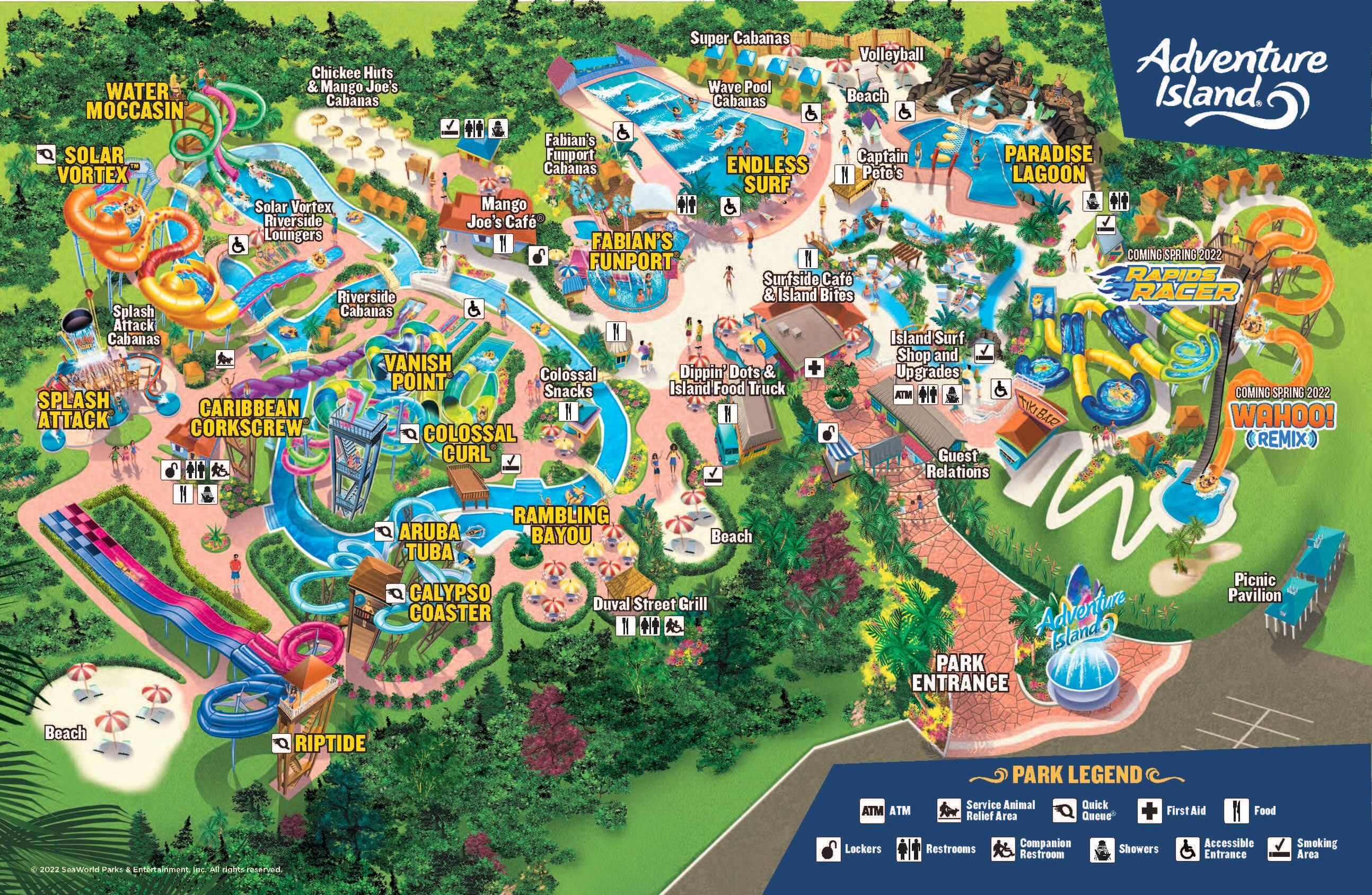 Mapa Adventure Island